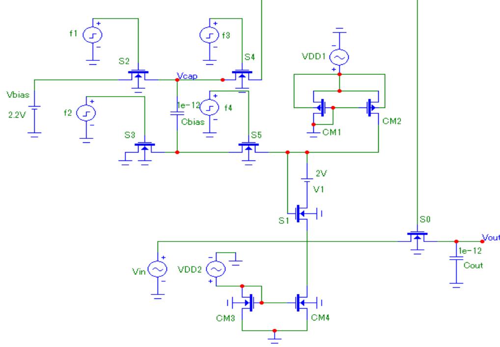 Modified Proposed Sample And Hold Circuit Switching Device