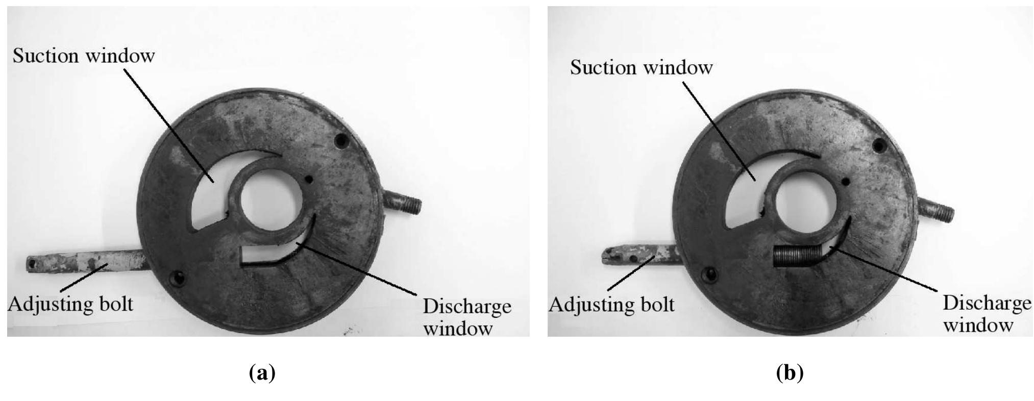 G.4. end disk of liquid-ring vacuum pump with adjustable