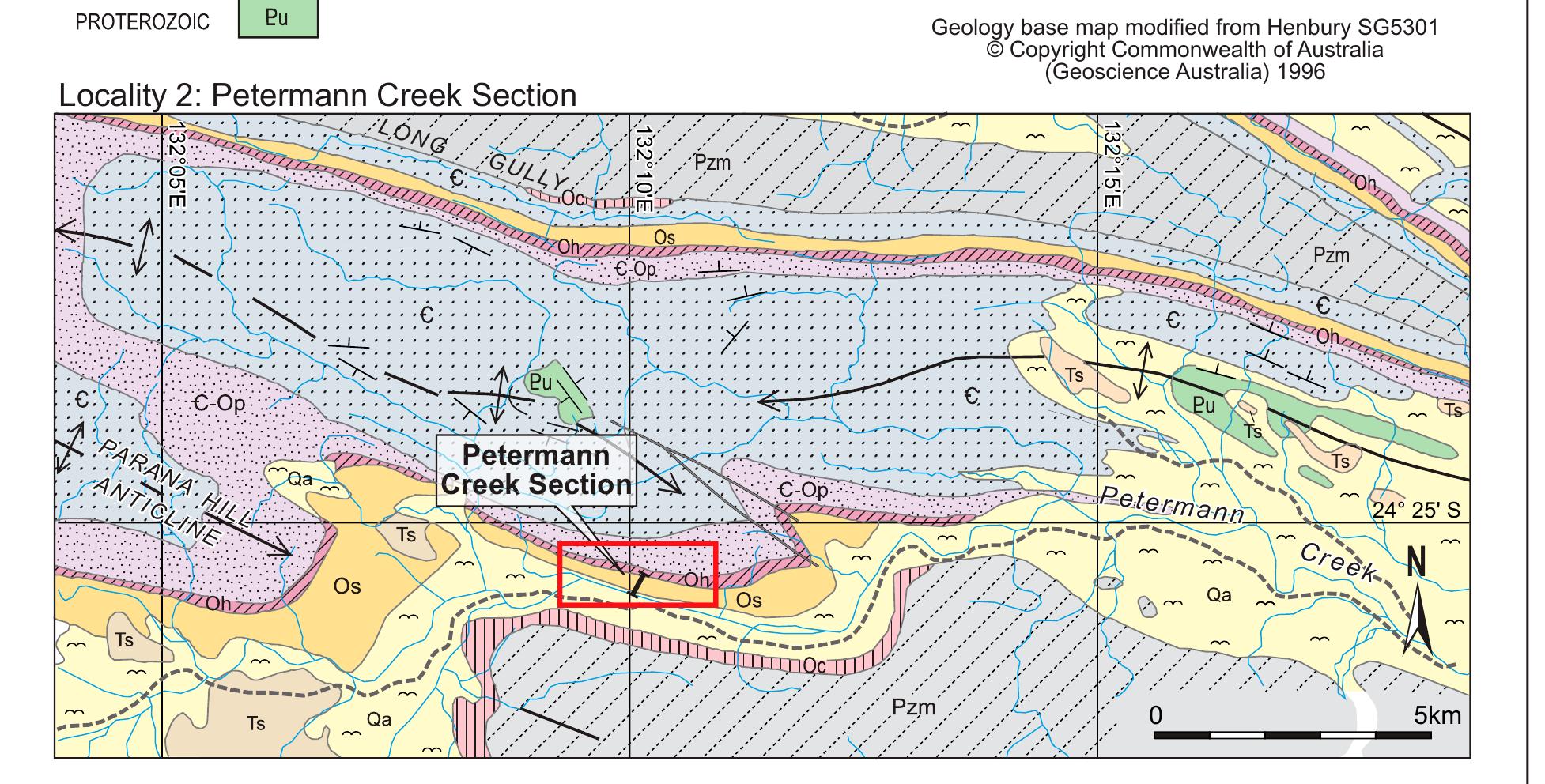 Geological base map of the two localities. the precise