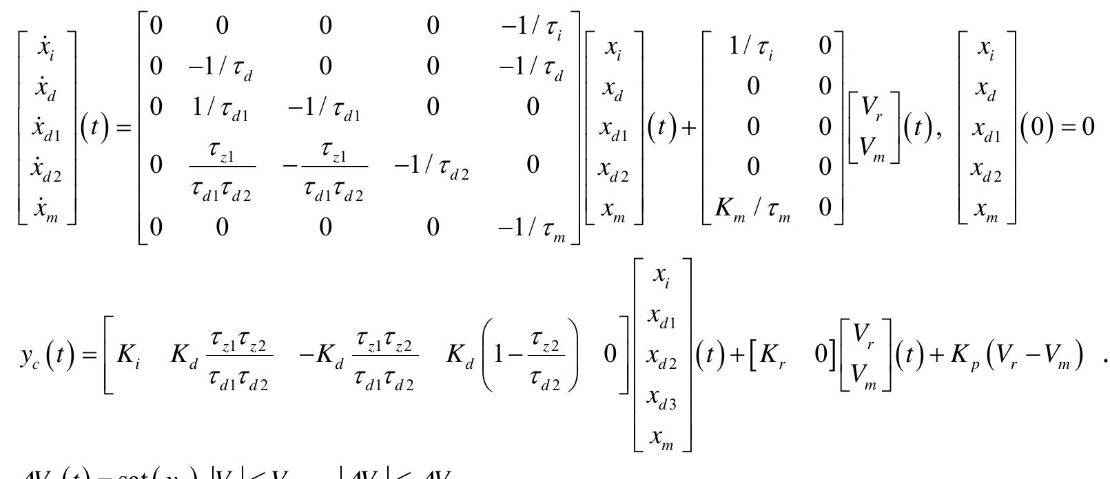 Block-diagram of the analogue position controller.