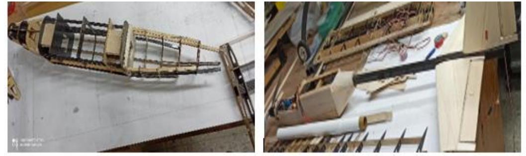 : fuselage assembly with the tail section fig. 25: fuselage