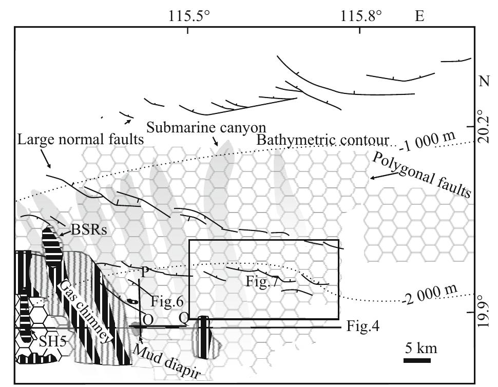 The resistivity log curve is shown for the hydrate section