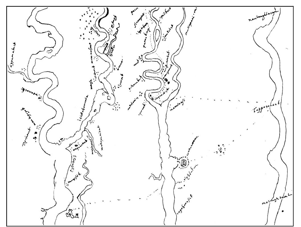 Inset from pedro zuniga map, 1608.
