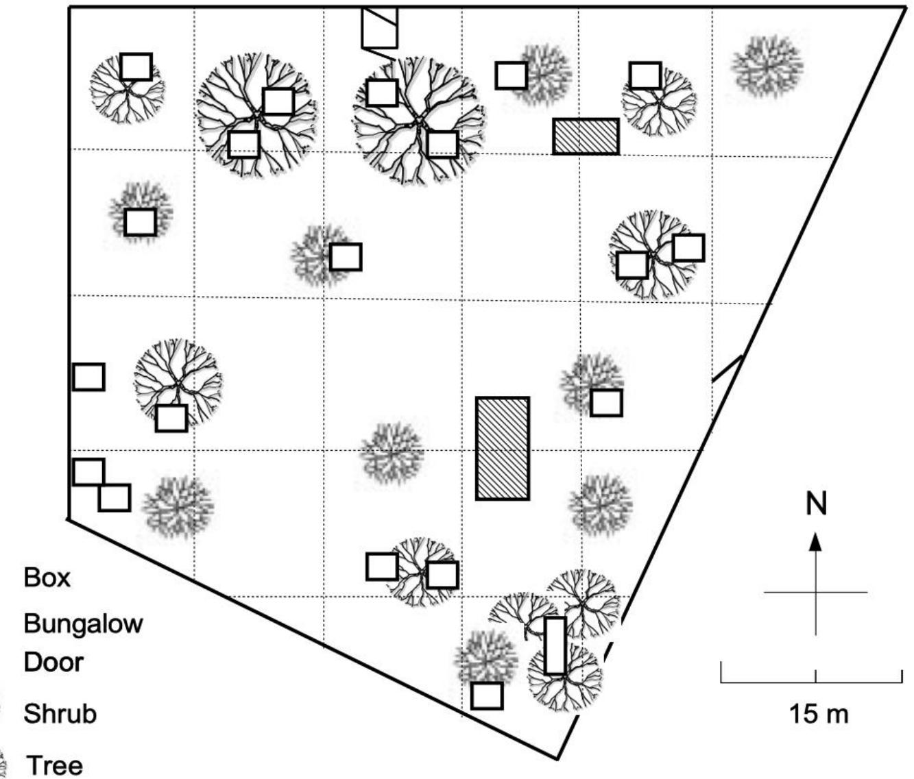 Schematic map of the ava enclosure. its area was about 2600