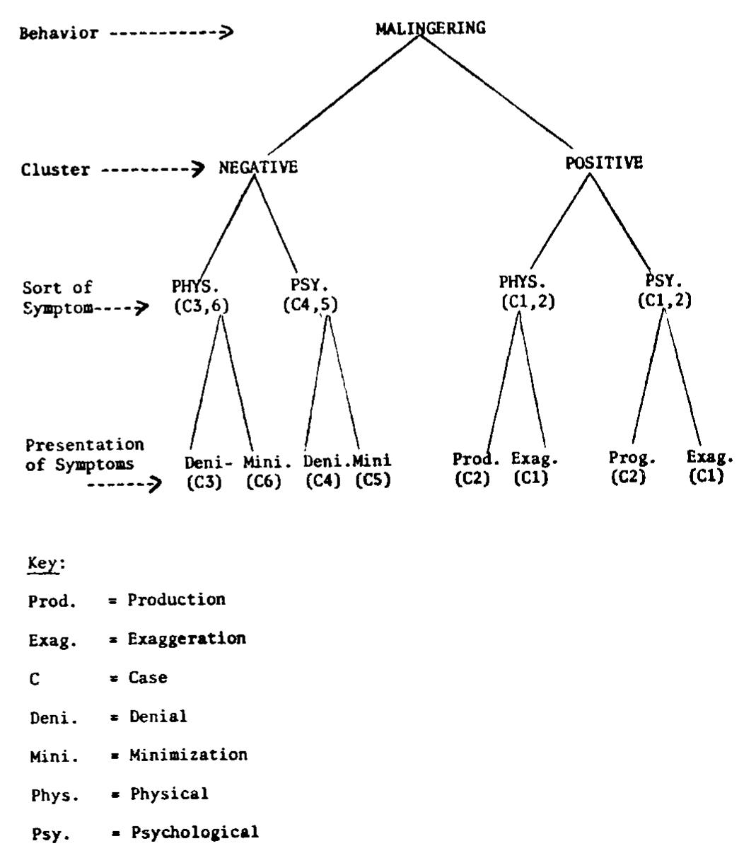 Model of classifying malingering behavior. as can be seen