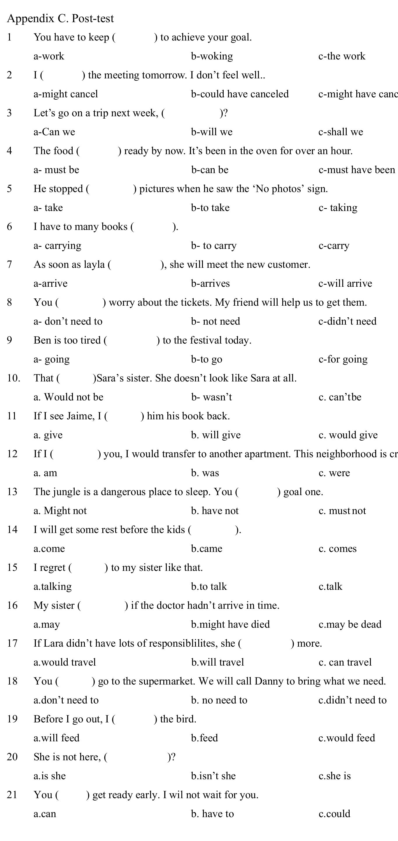 Table 6 - The Flipped Classroom Impact in Grammar Class on