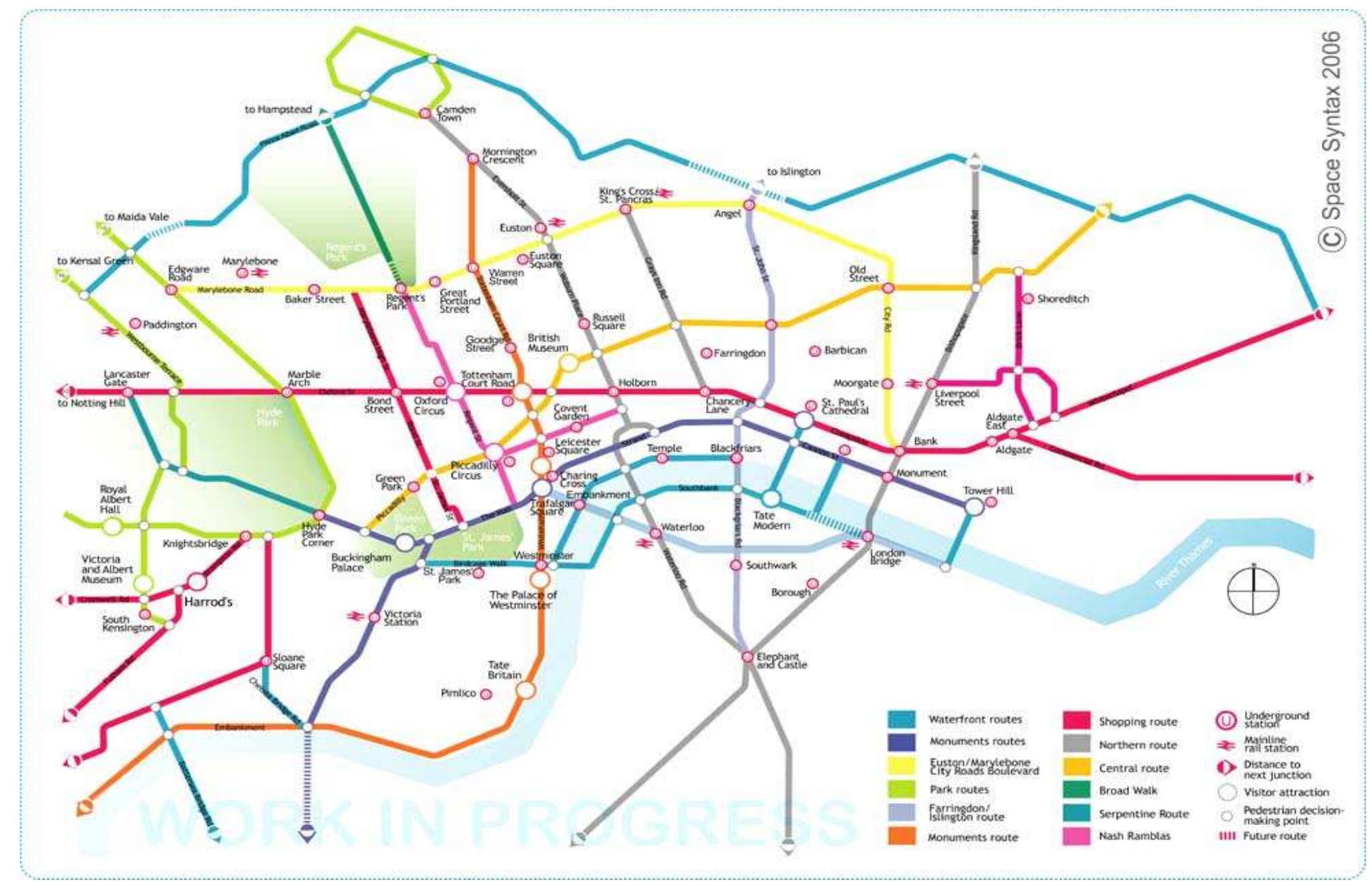 London pedestrian route map