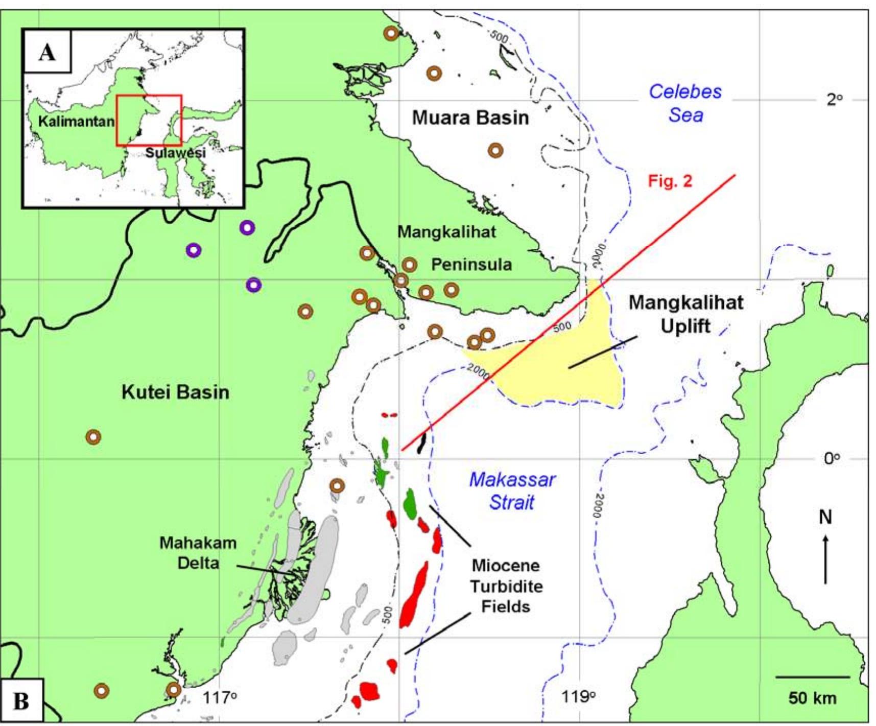 Figure 1 - Middle-Lower Eocene turbidites: a new deepwater