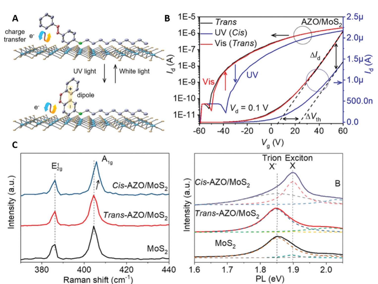 (a) schematic representation of dipole-induced charge