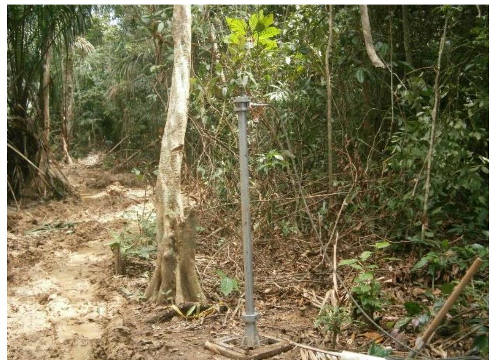 Gas cannon used in this work. fig. 2. map of panama with the