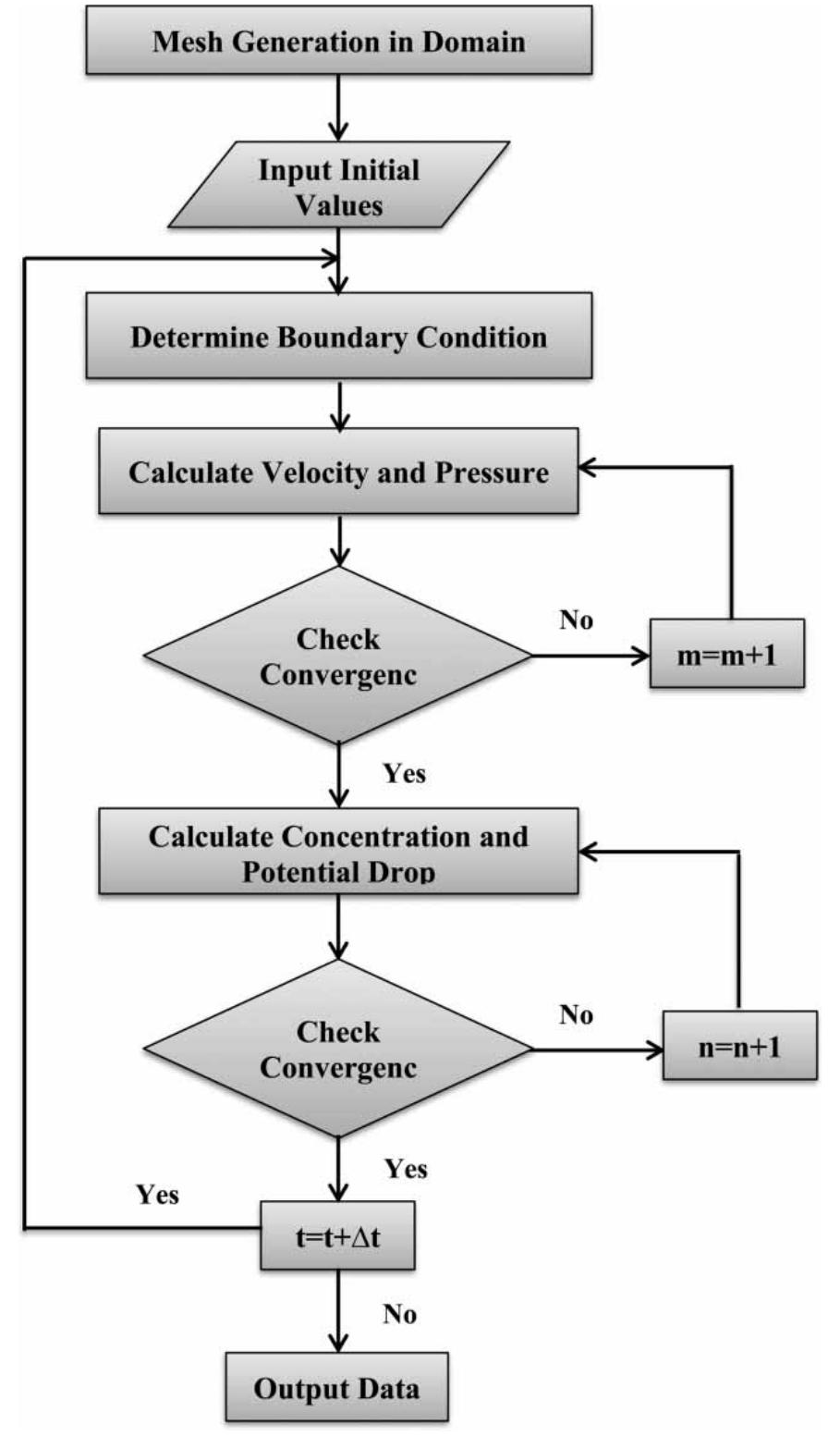 | flowchart of the simulation process. the flowchart for the