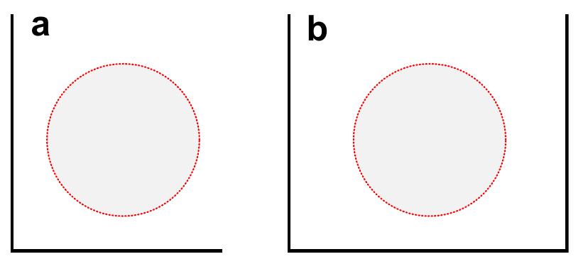 Diagrammatic model of enclosed space, a) l-shaped space; b)