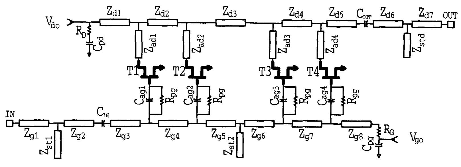Schematic circuit diagram of the distributed power