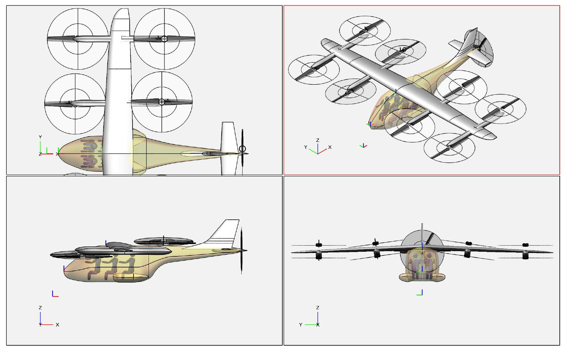 Figure 4 - VTOL Urban Air Mobility Concept Vehicles for