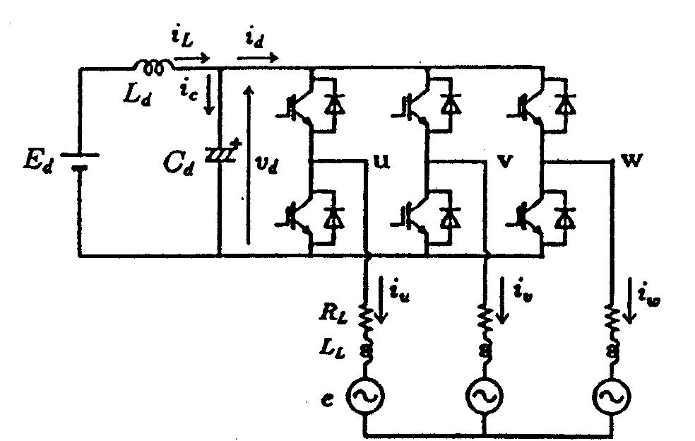Three-phase inverter circuit.