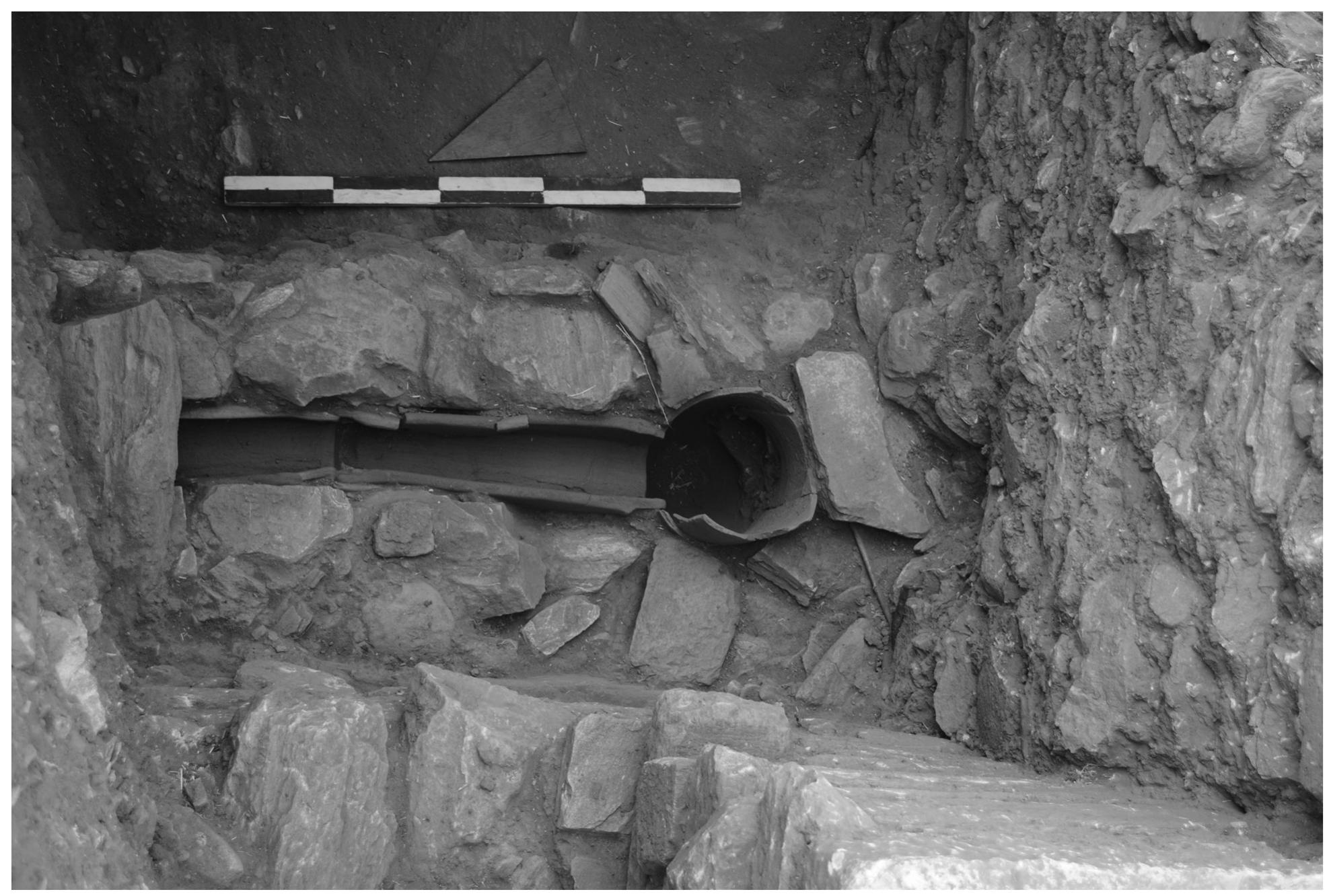 Water supply pipe related to chamber 1.