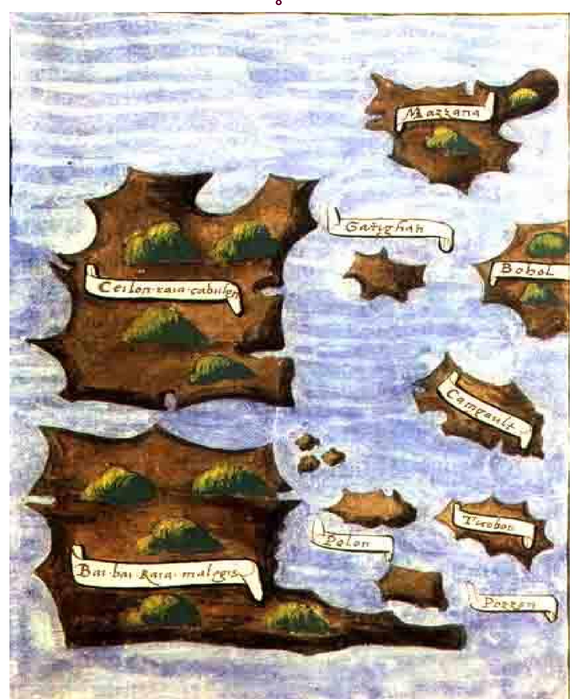 Map of “cap. de gatighan" with mazaua at top right hand