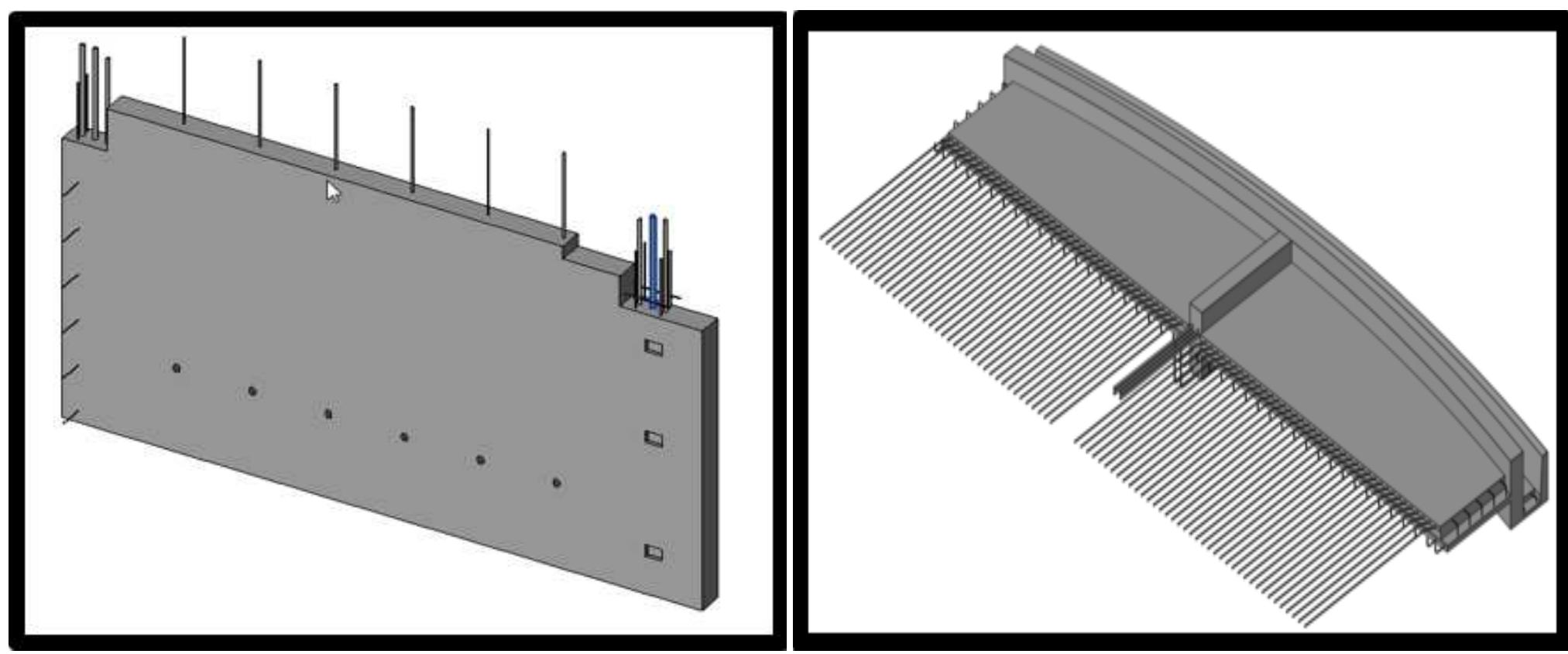 (a) bim for precast wall (b) bim for precast balcony