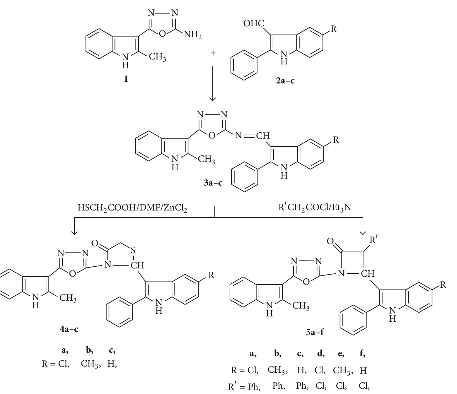 Schematic pathway for the synthesis of title compounds