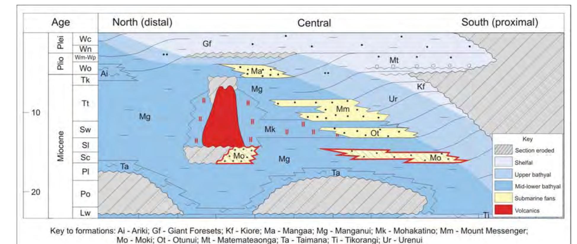 The moki formation forms part of the deep-marine late early