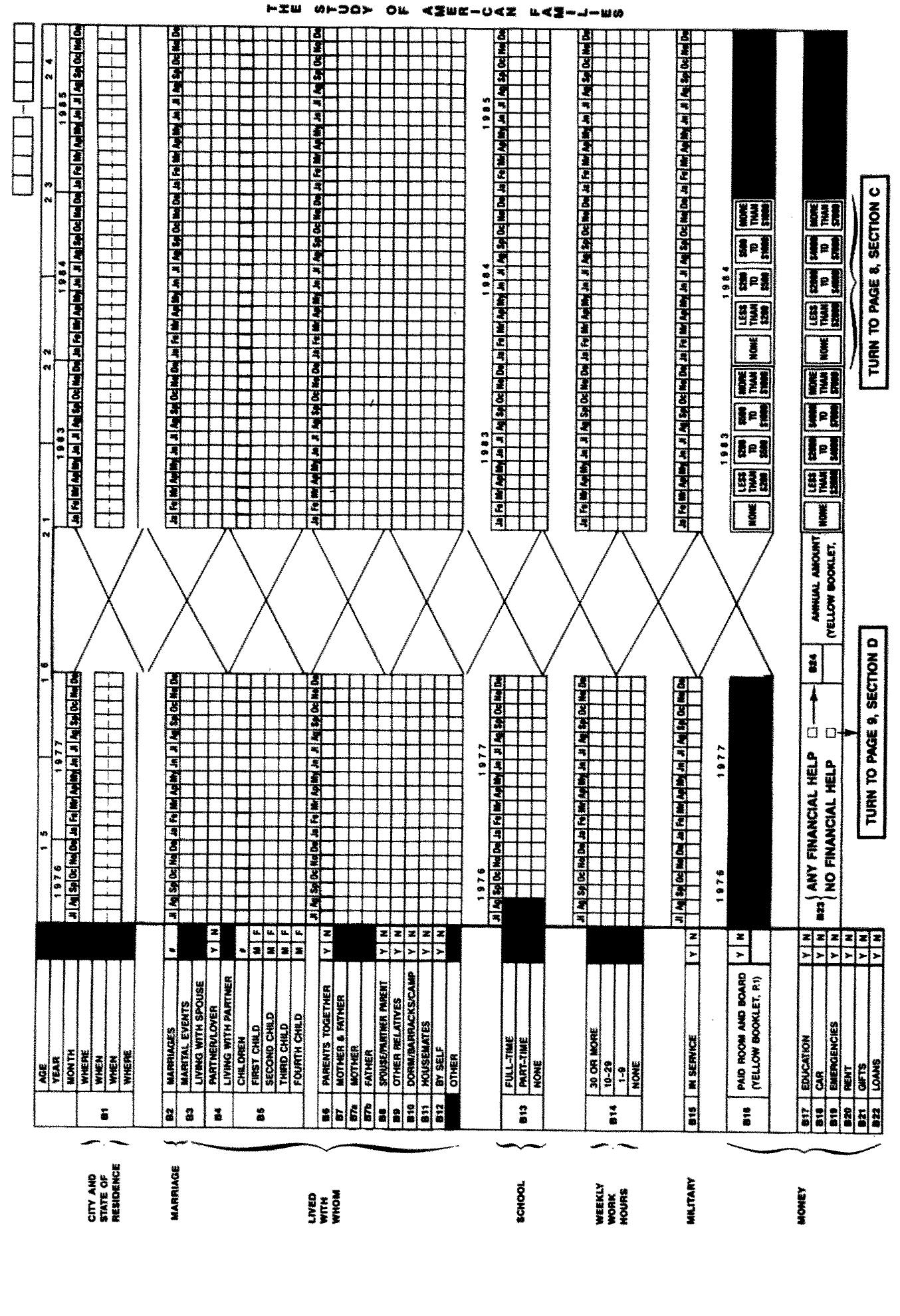 Figure 1 - The Life History Calendar: A Technique for