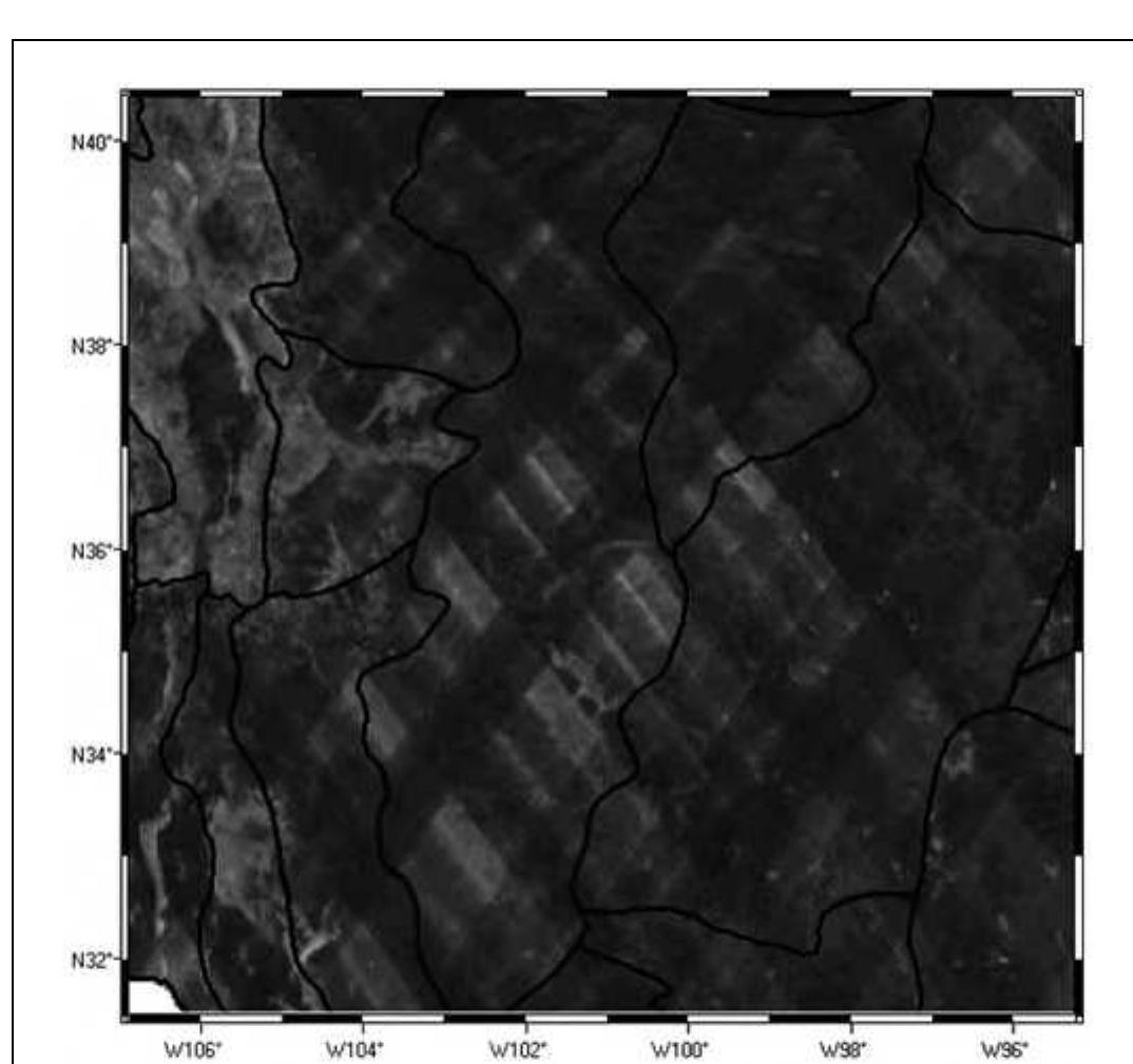 Map of the standard deviation of profile curva- ture