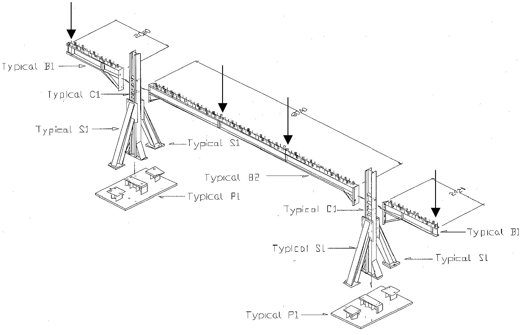 A test set up of composite haunched beam