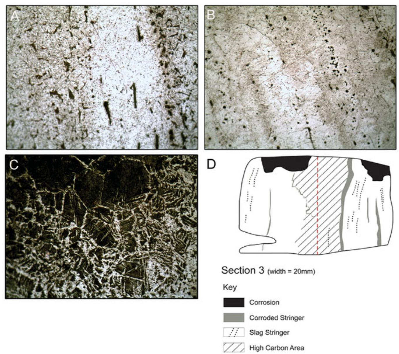The microstructure of billets i and 2 present in