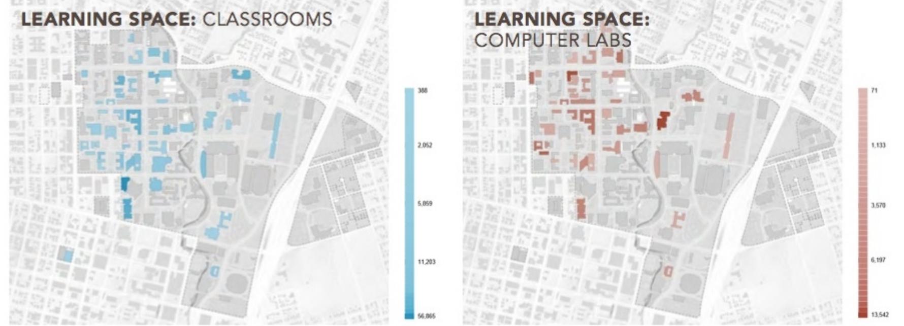 Classrooms and computer labs [fig.12], and flood drainage