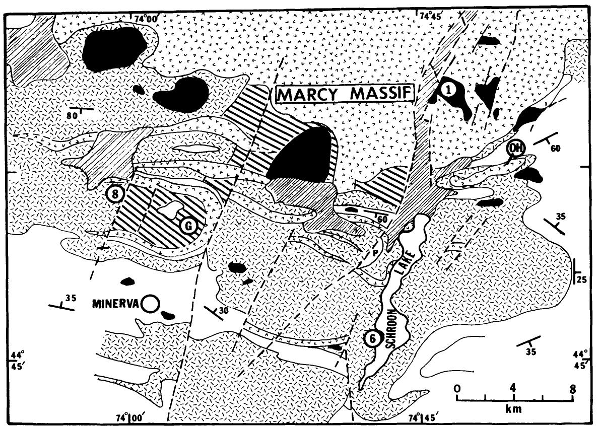 Fic. 8.—geologic map of the southern end of the marcy