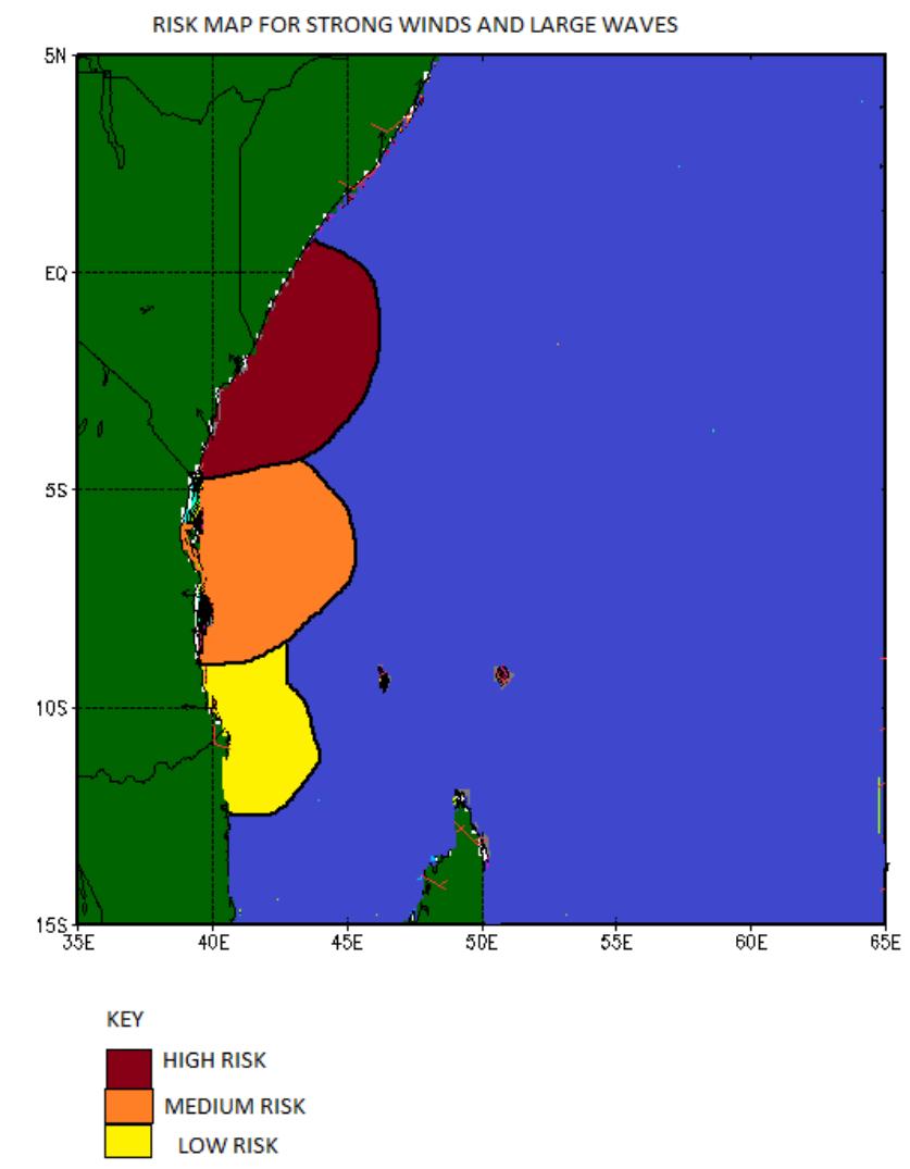 Risk map for south west indian ocean