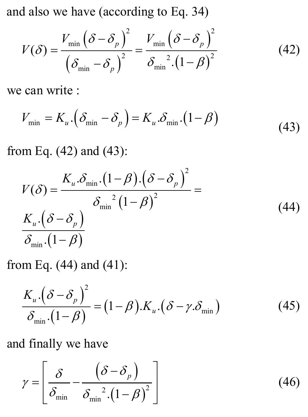 Figure 22 - A Simplified Constitutive Model for Dowel Action