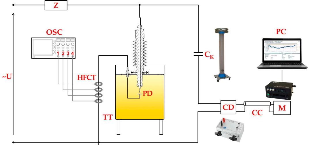 Schematic diagram of the measurement setup for generating