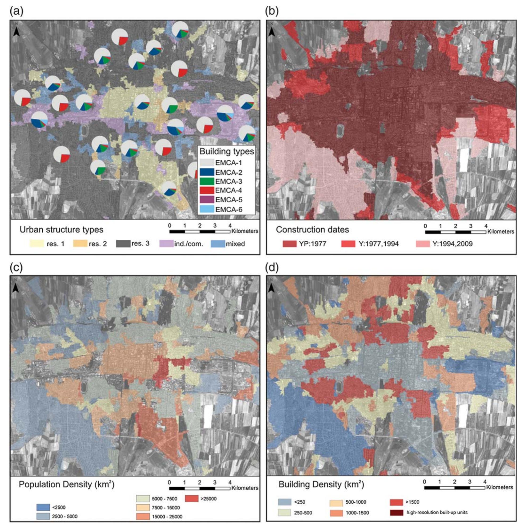 A figure 6. (a) tier 2 urban structure types zonation of