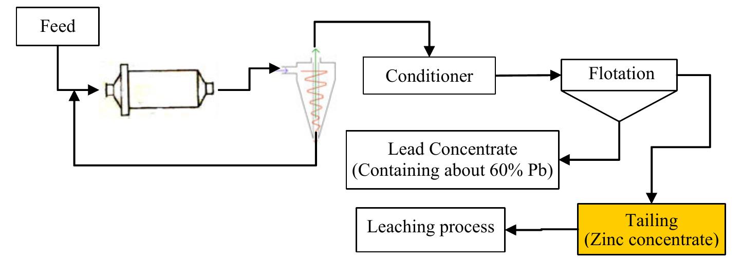Schematic flow diagram of dandy mineral processing plant
