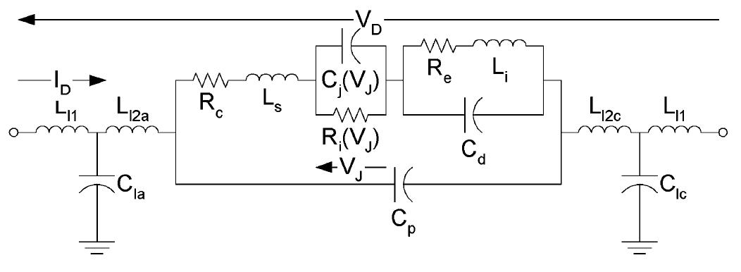 Varactor-diode large-signal equivalent circuit. fig. 8.