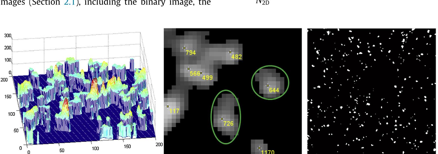 Identifying the aggregates’ centers in “matrix-shielded