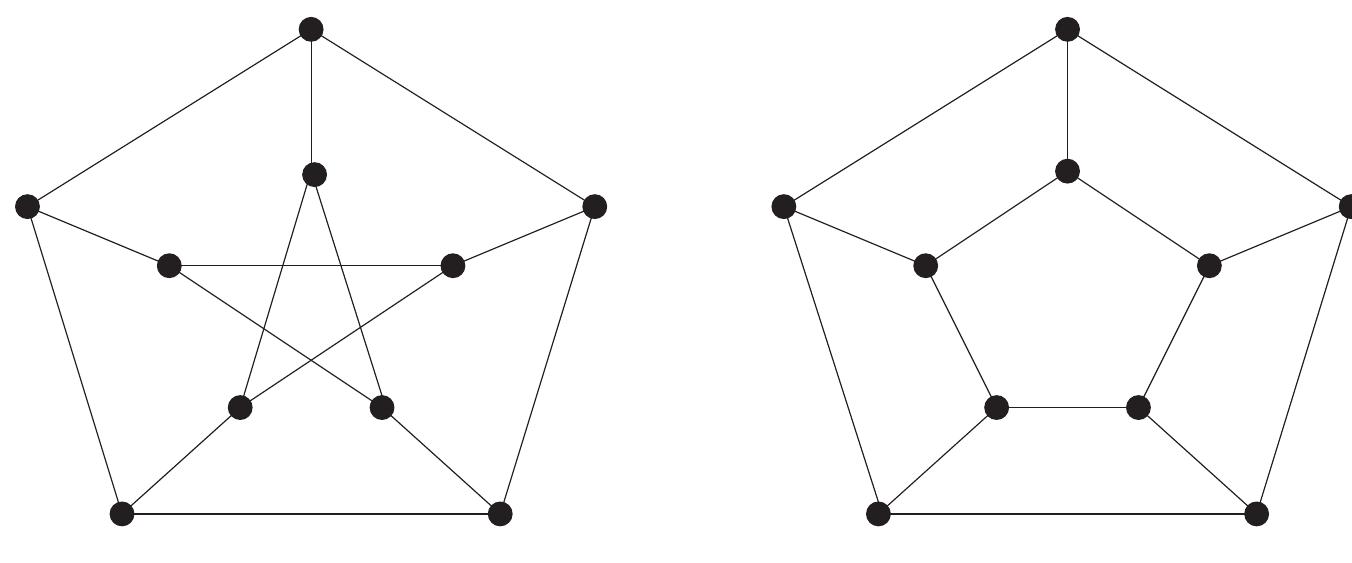 9: petersen graph p(5,2) and prism ds. see fig. 2.9| for