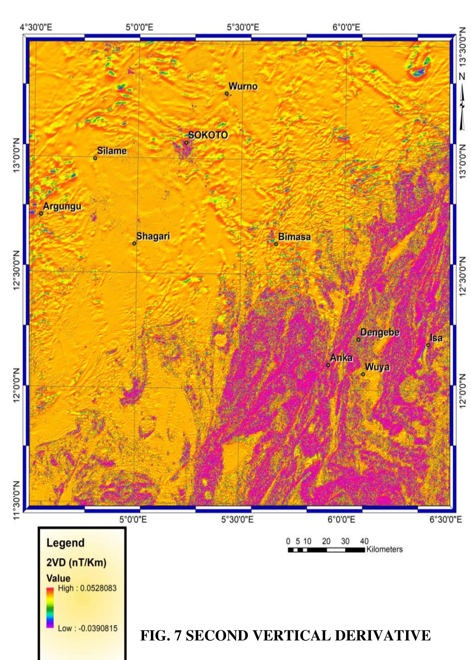 Determination of mineral potential zones of sokoto basin