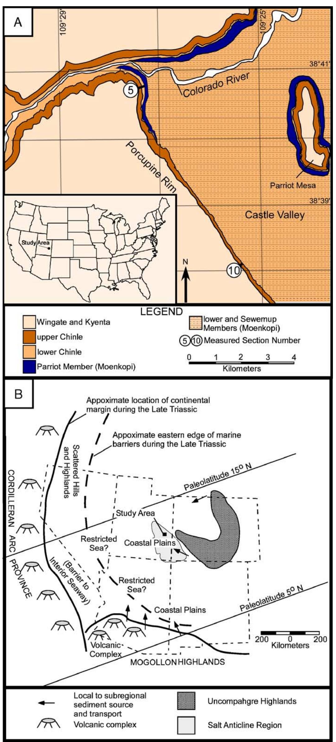 (a) geologic map of the study area adapted from doelling and