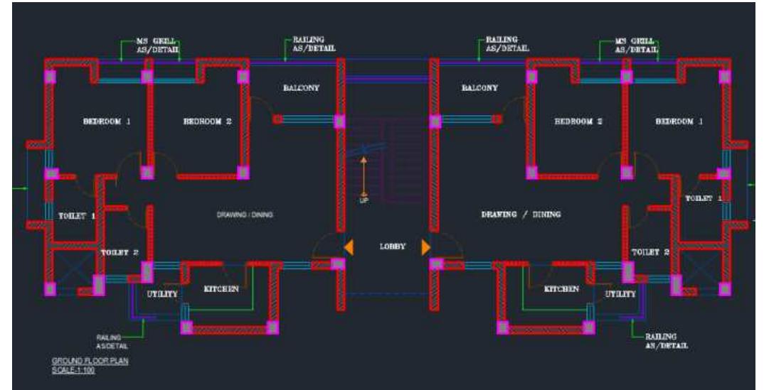 An architectural drawing is a technical drawing ofa building