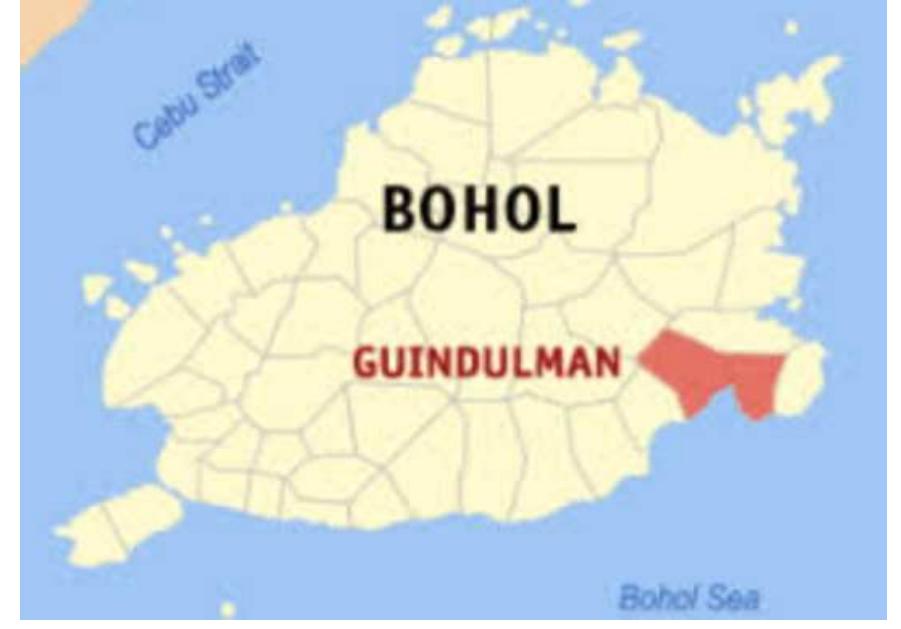 Map of guindulman, bohol the respondents subjected in this