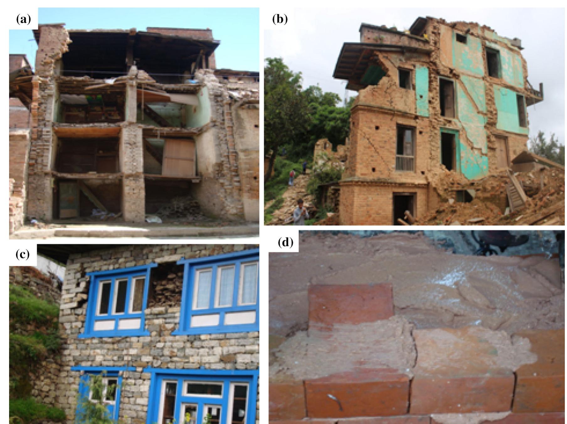 A out of plane collapse of load bearing masonry wall in