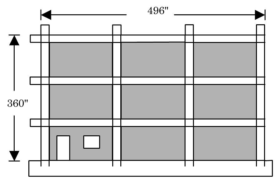 A.1. elevation view of building. cross-section diagrams for