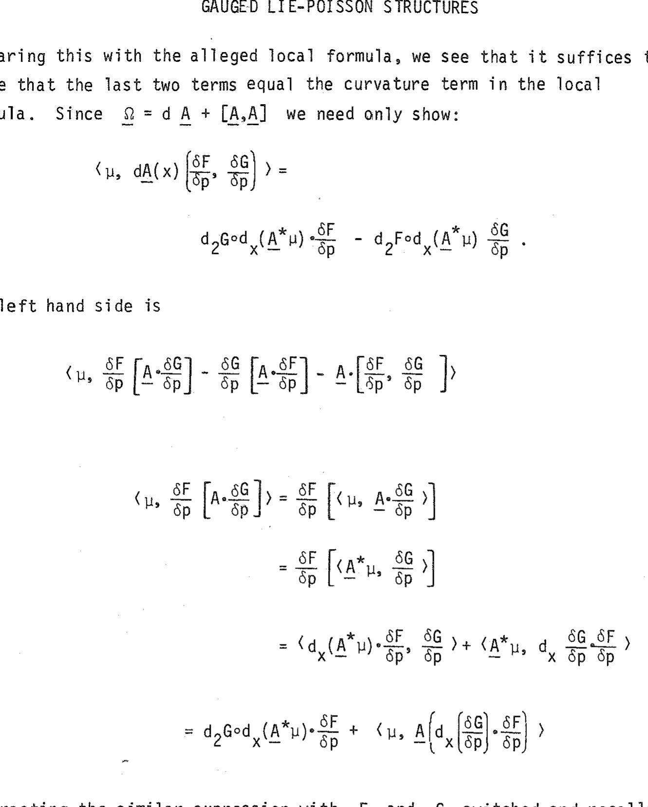 Figure 1 - Gauged Lie-Poisson structures