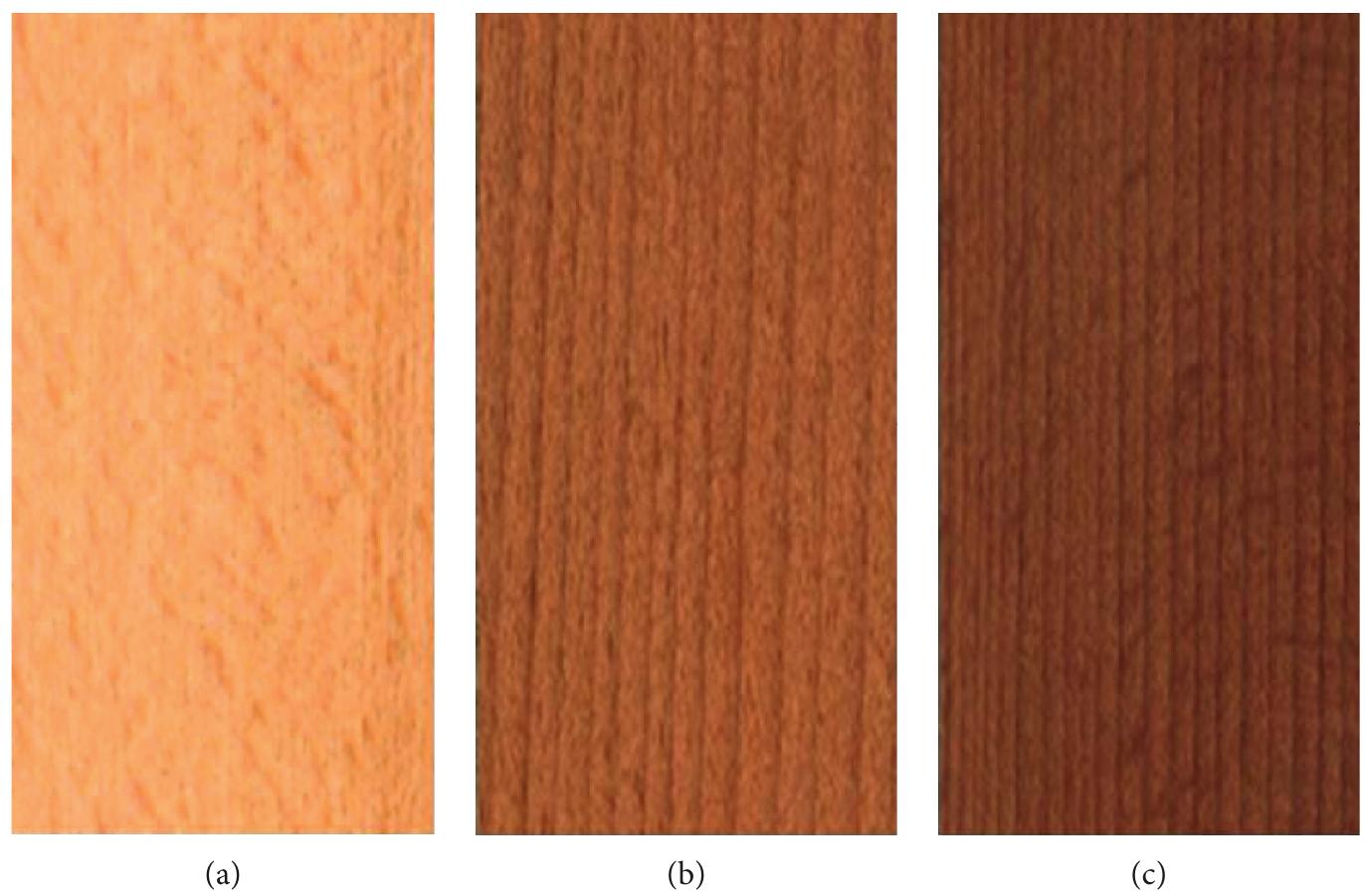 Increase of dark coloration of beech wood with increasing of
