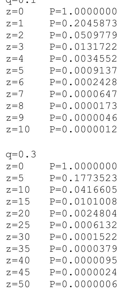 Solving for p less than 0.1%... running some results, we can