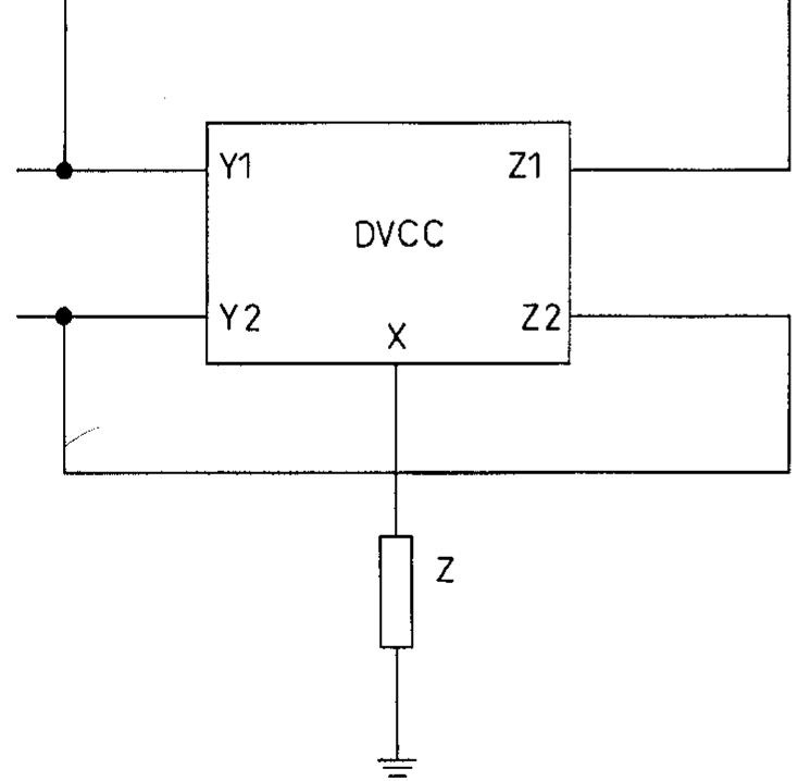 Grounded to floating negative impedence converter fig.12