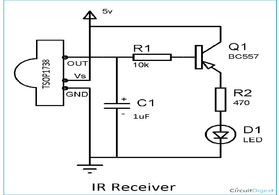 Receiver circuit of the ir sensor [13]. 2.3.4 configuration