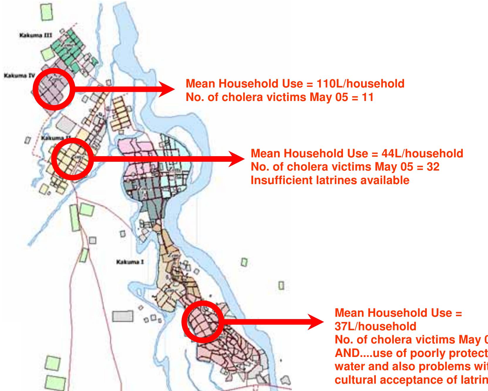 map of kakuma camp, kenya, showing how the area with the